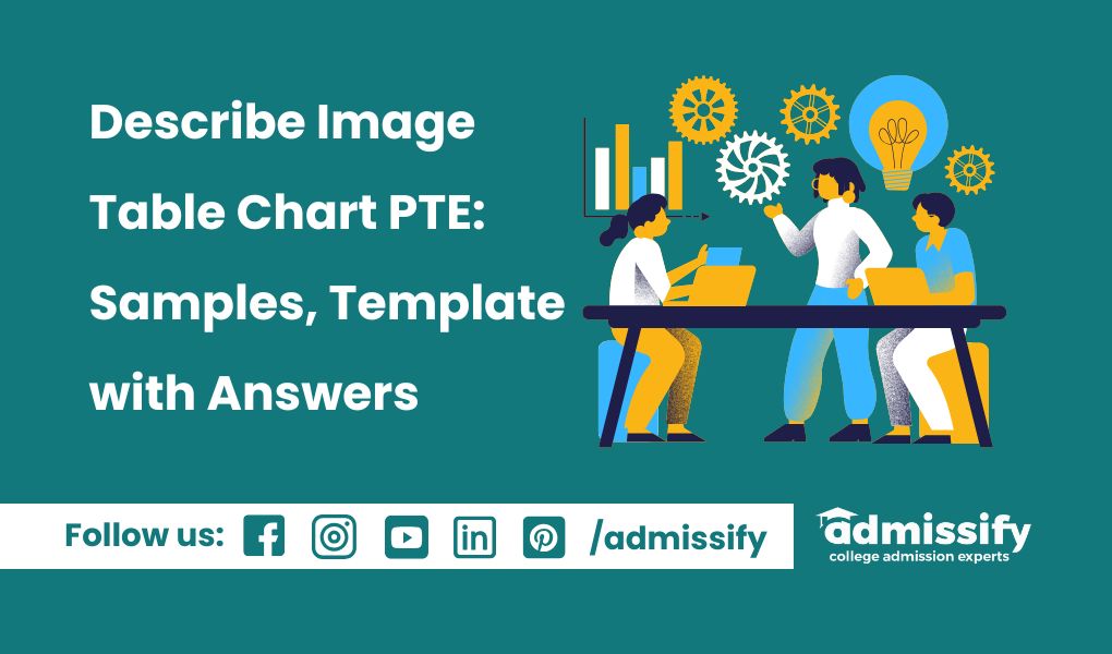 Table Chart PTE Describe Image: Samples, Template with Answers ...